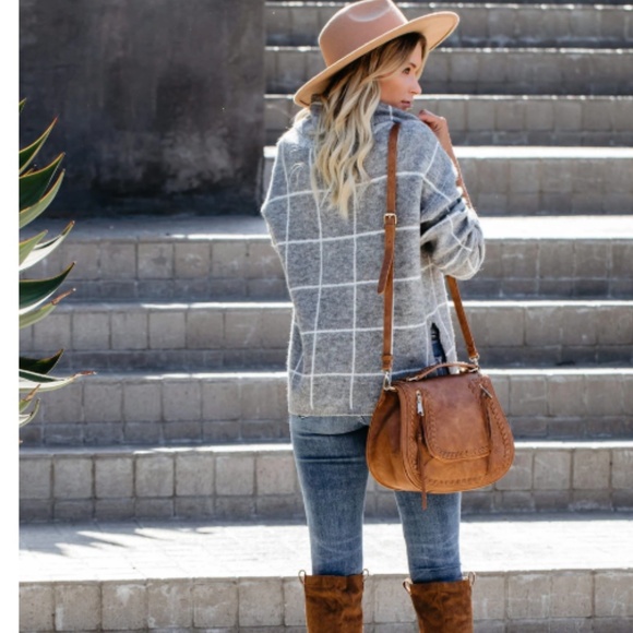S. the Widow | Sweaters | Ibbie Plaid Turtleneck Sweater | Poshmark